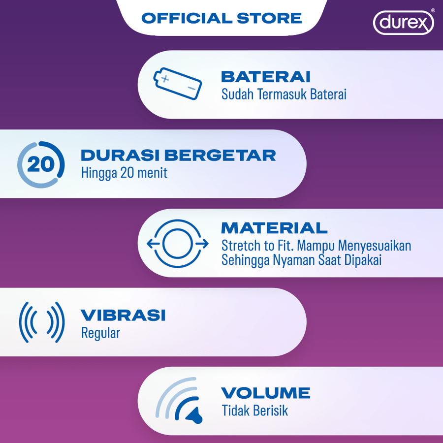 Durex Cock Ring Sex Toy makes the fun last | Durex