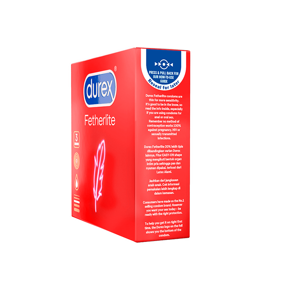 Durex Fetherlite dengan bahan yang lebih tipis